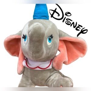Disney | Toys | Vintage 8s Dumbo Plush 22 Xl Walt Disney World Blue Hat ...